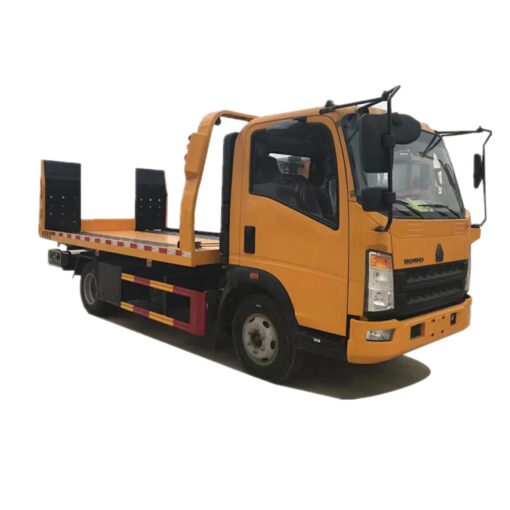 HOWO Flatbed Platform Tow Wrecker Truck with Tilt Tray 2 Car Carrier ...