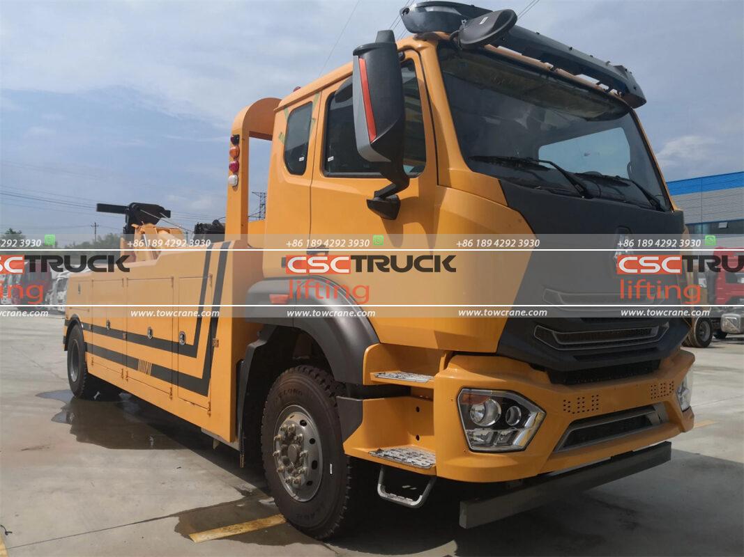 HOWO Heavy Duty Road Rescue Tow Truck – Tow Crane