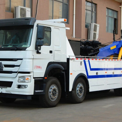 HOWO Heavy Wrecker Tow Recovery Truck Tow Crane