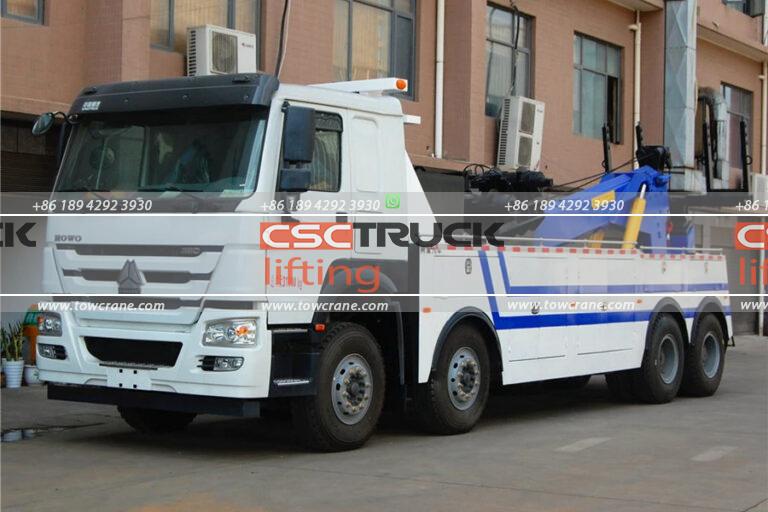 HOWO Heavy Wrecker Tow Recovery Truck Tow Crane