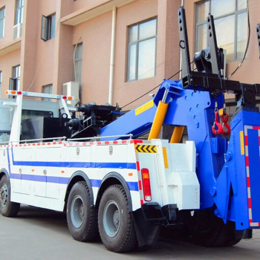 HOWO Heavy Wrecker Tow Recovery Truck Tow Crane