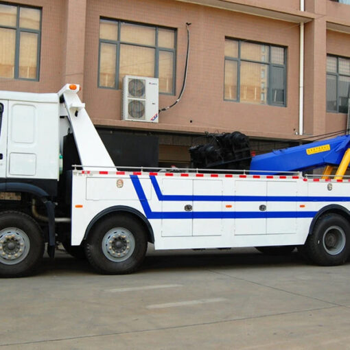 HOWO Heavy Wrecker Tow Recovery Truck Tow Crane