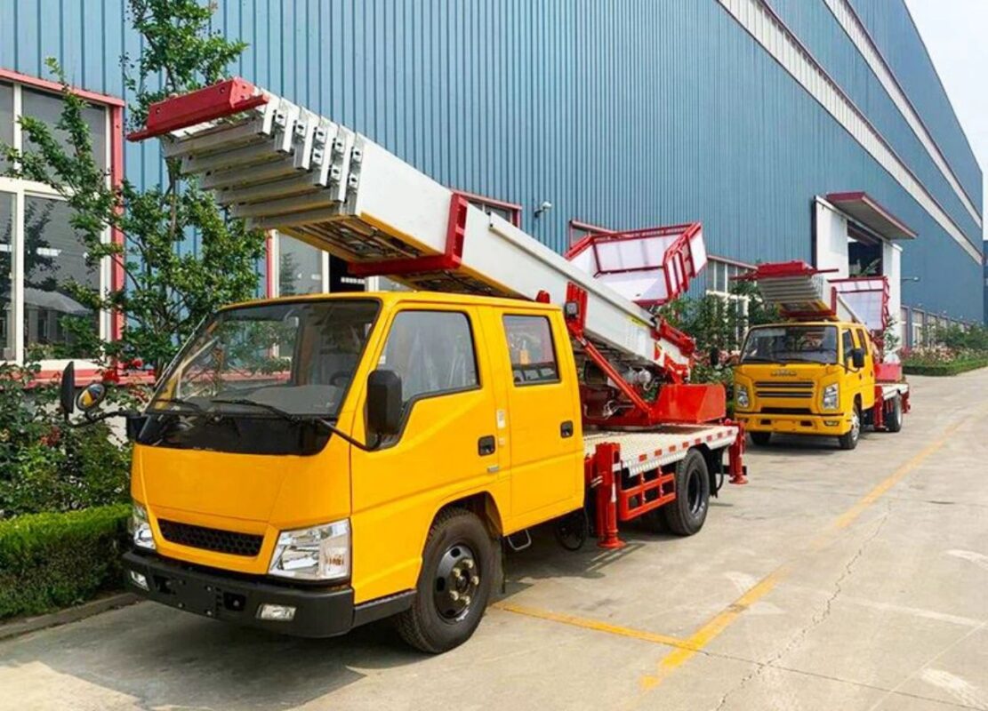 Ladder Lift Trucks Efficient and Secure Aerial Access – Tow Crane