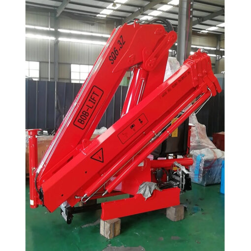 5 Ton Hydraulic Knuckle Boom Loader Truck Mounted Crane Tow Crane