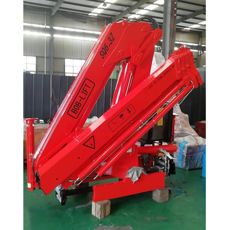 5 Ton Hydraulic Knuckle Boom Loader Truck Mounted Crane Tow Crane