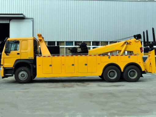 HOWO 50 Ton Road Rescue Wrecking Rotator Tow Truck – Tow Crane