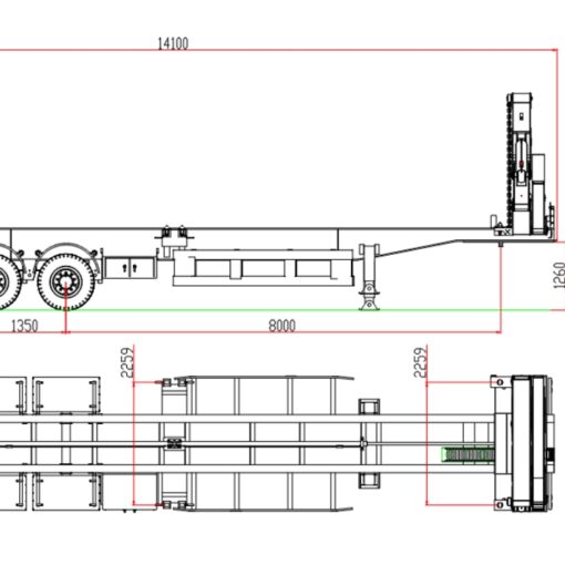 40ft Container Side Loader Tow Crane