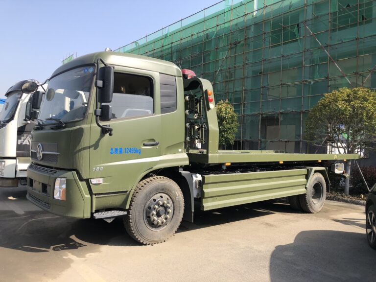 Dongfeng 8 Ton Flatbed Tow Truck Tow Crane
